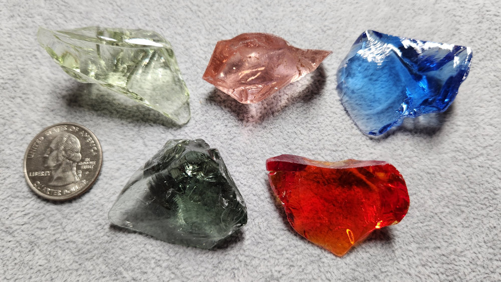 Gem 5 Piece Set Monatomic Andara Crystal 68.7 g. – Life's Treasures Kauai