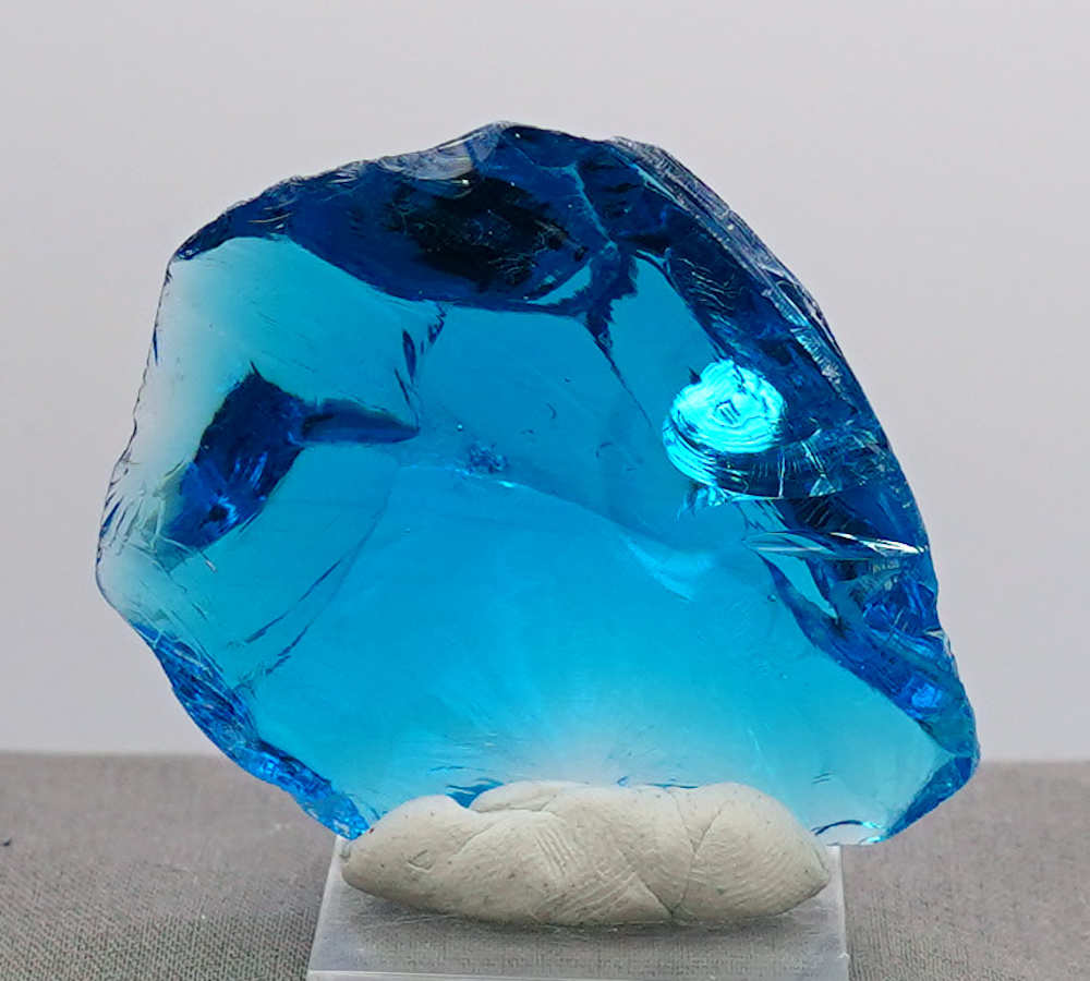 Gem Electric Blue with open bubble Monatomic Andara Crystal 61.8 g ...