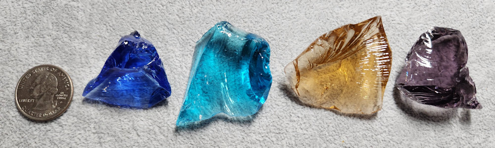 Gem 4 Piece Set Monatomic Andara Crystal 69.4 g. – Life's Treasures Kauai