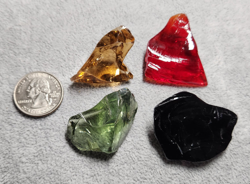 Gem 4 Piece Set Monatomic Andara Crystal 50.3 g. – Life's Treasures Kauai