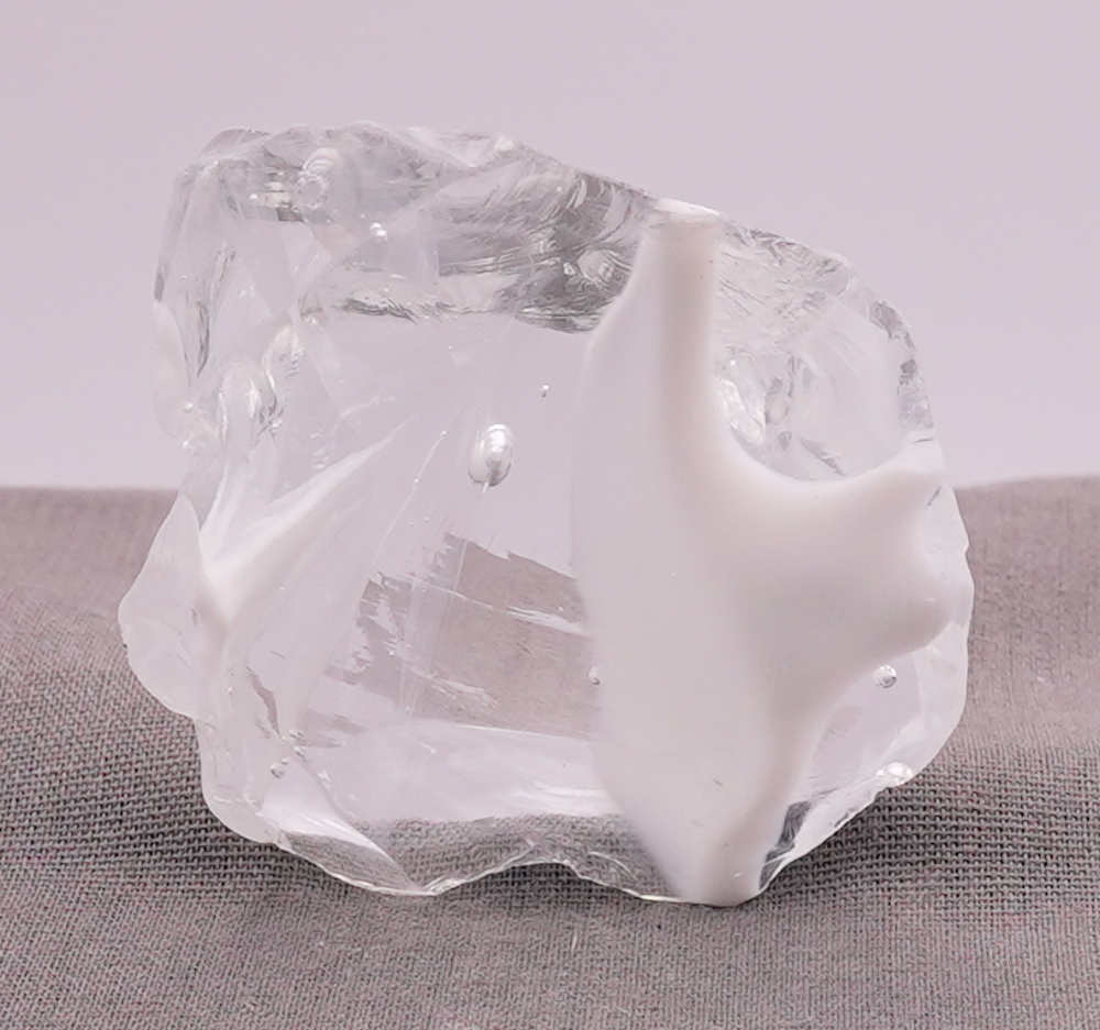 Rare Gem Bicolor Banded Angel Aura Cosmic Ice/Pastel Ice with bubble ...