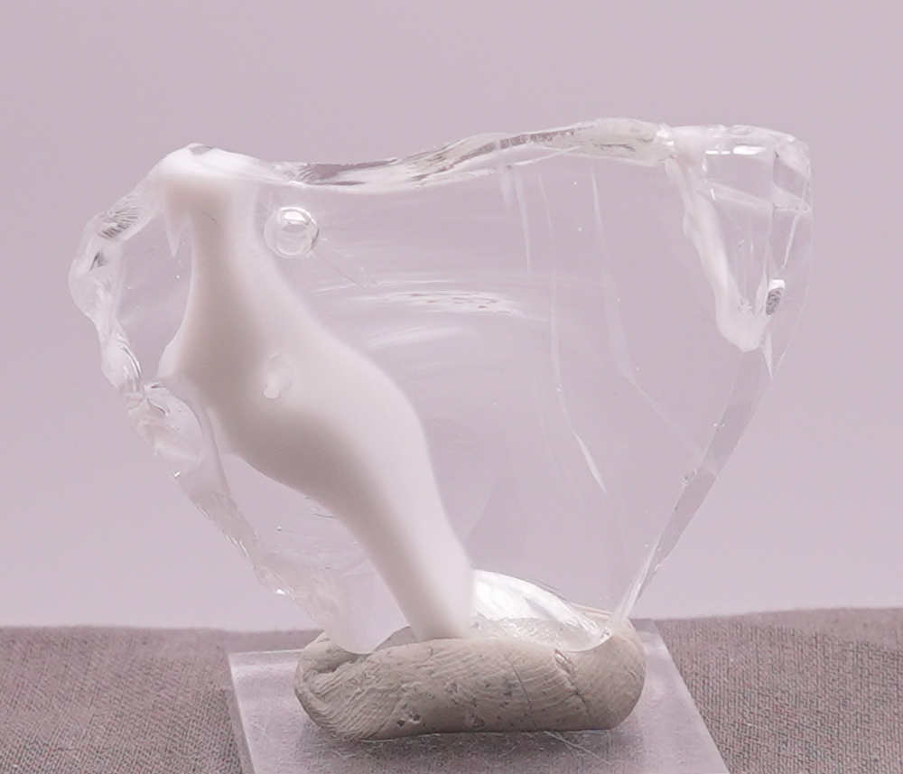 Rare Gem Bicolor Banded Angel Aura Cosmic Ice/Pastel Ice with bubble ...