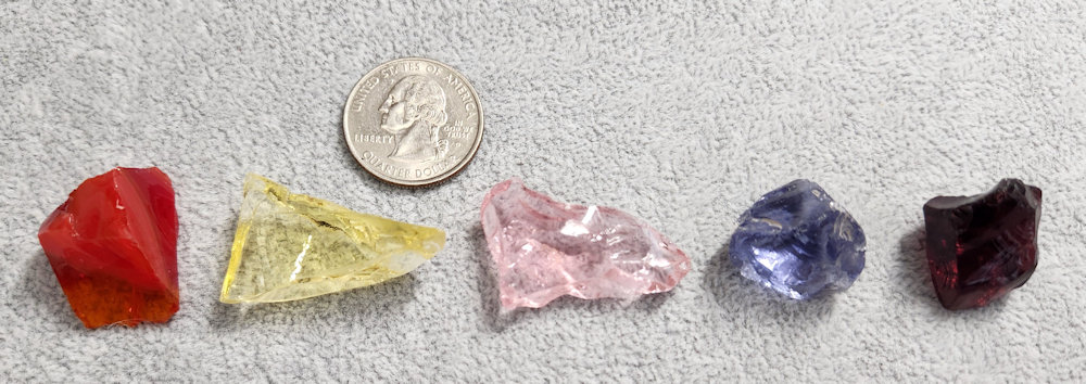 Gem 5 Piece Set Monatomic Andara Crystal 29.8 g. – Life's Treasures Kauai